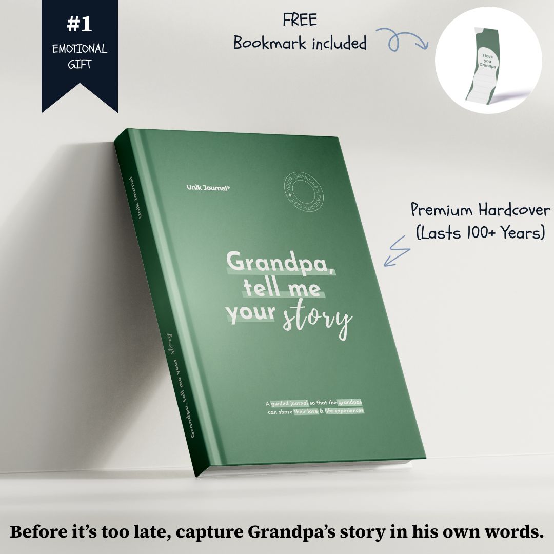 Guided Journal for Grandpa – Life Stories | Unikjournal