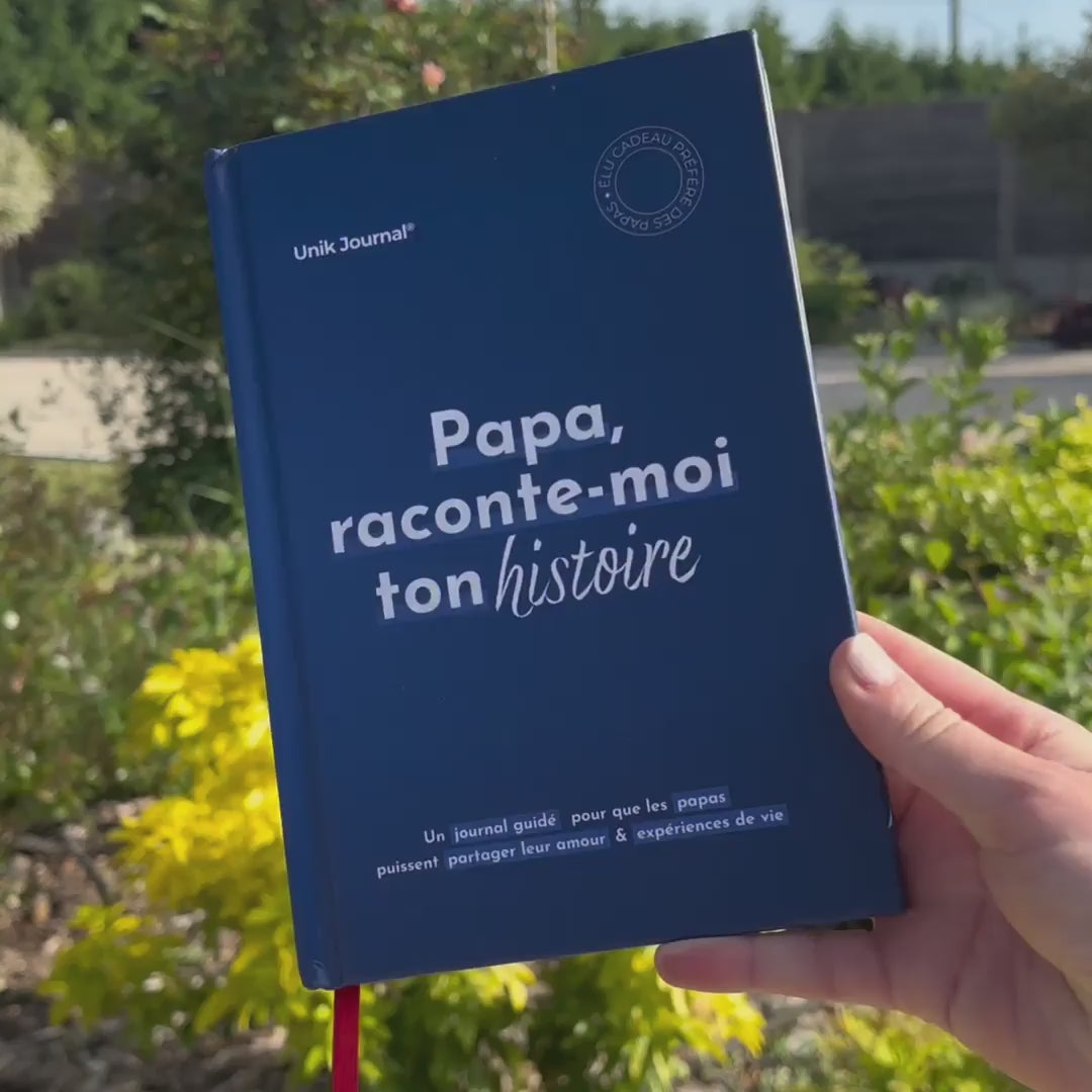 Journal guidé Papa – Raconte-moi ton histoire | Unikjournal